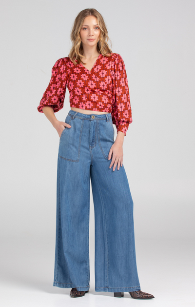 Boom Shankar - Adi Wrap Top - Cider - W24TP27 - Princess Bazaar