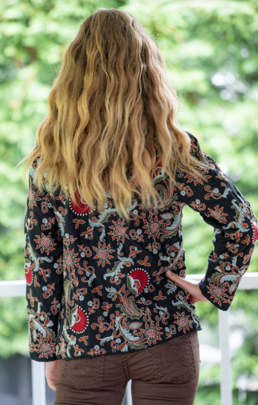 Cienna - Embroidered Jacket - Ming - Princess Bazaar