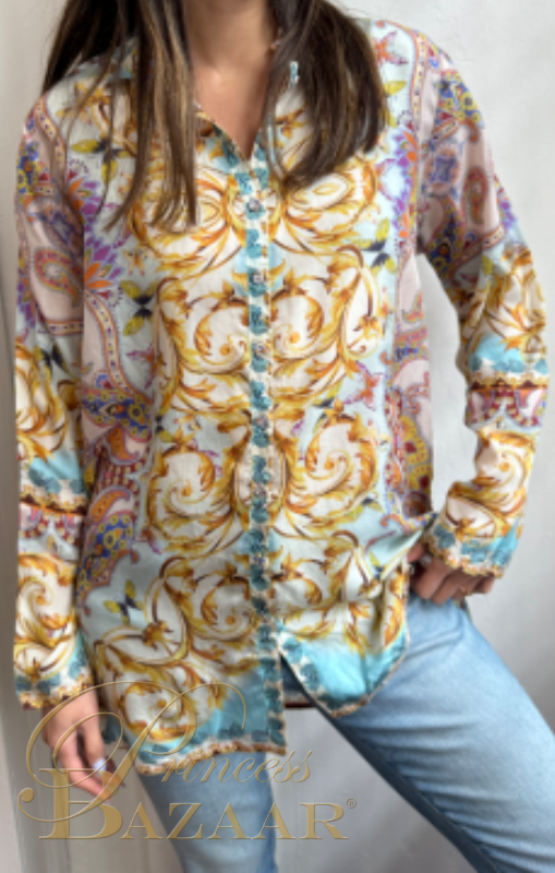 Johnny Was- Indy Tunic - Scroll - Princess Bazaar