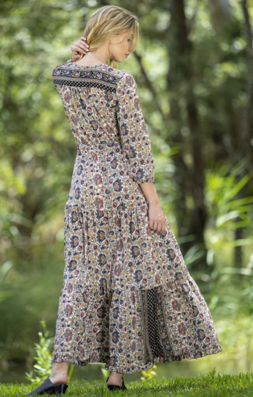Cienna - Ruby Button Front Dress - LDR-27 - Princess Bazaar